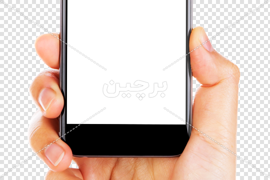 دست در حال نشان دادن یک گوشی هوشمند بُرچین تصاویر دوربری شده، فایل