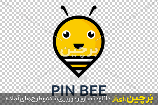لوگوی مینیمال مکان نما بُرچین تصاویر دوربری شده، فایل های آماده